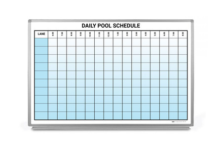 Pool Schedule Whiteboard