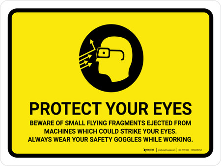 Protect Your Eyes Landscape - Wall Sign | Creative Safety Supply