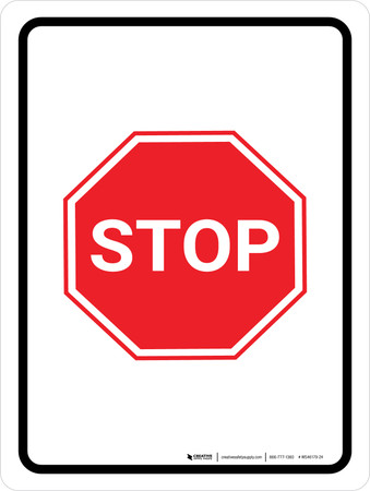 STOP Portrait - Wall Sign