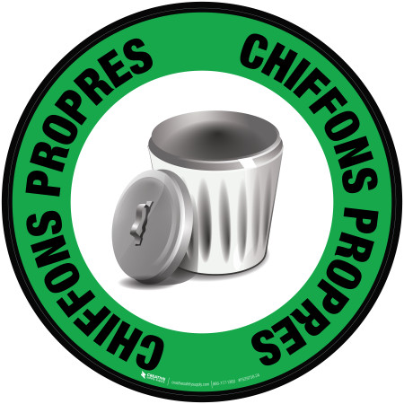 Chiffons Propres Étage Signe