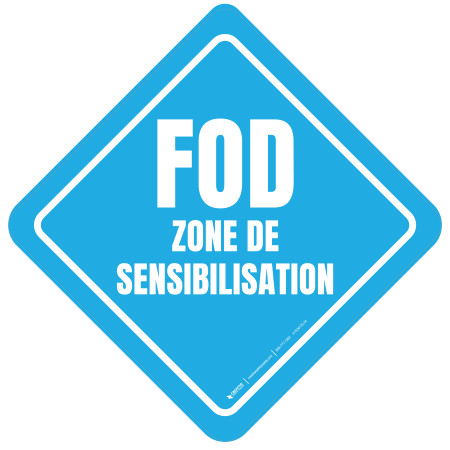 FOD zone de Sensibilisation de Type B Étage Signe | Creative Safety Supply
