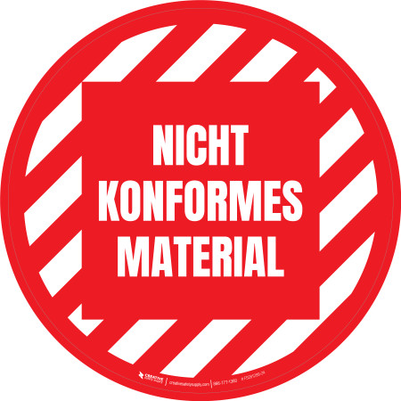 Nicht konformes Material (Non-Conforming Material) Circular German ...