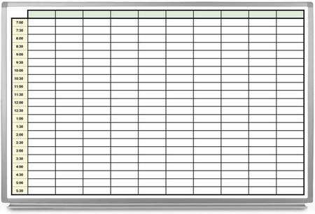 30 Minute Schedule with Color Dry Erase Board