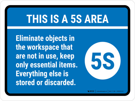 This Is A 5S Area Eliminate Objects Landscape - Wall Sign | Creative ...