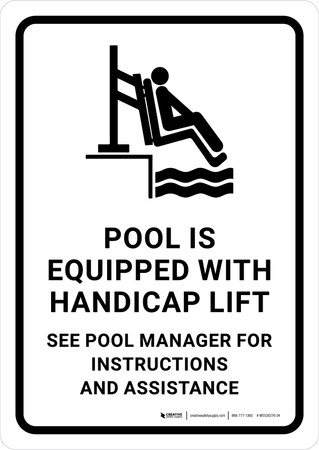 Pool and Spa Users Must Shower Before Entering Landscape - Wall Sign