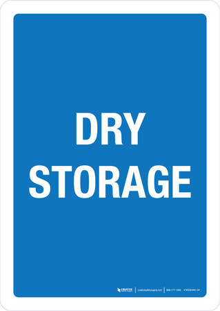 Dry Storage Portrait - Wall Sign