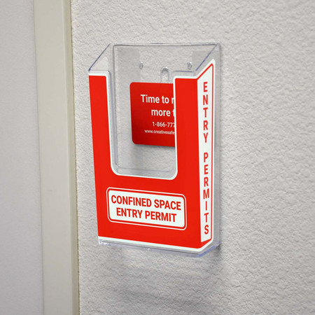 Confined Space Entry Permit - Tag Holder | Creative Safety Supply