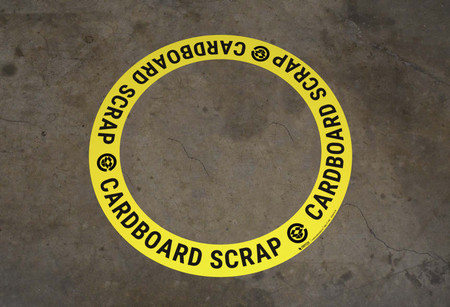 Cardboard Scrap - Circular Floor Sign Ring
