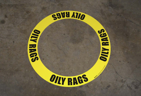 Oily Rags - Circular Floor Sign Ring