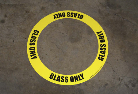 Glass Only - Circular Floor Sign Ring