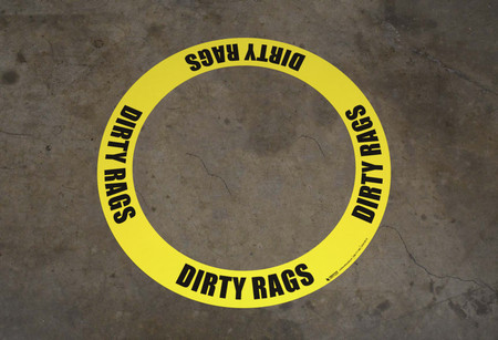 Dirty Rags - Circular Floor Sign Ring