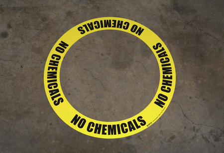 No Chemicals - Circular Floor Sign Ring