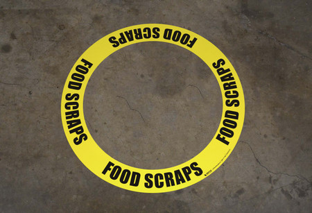Food Scraps - Circular Floor Sign Ring
