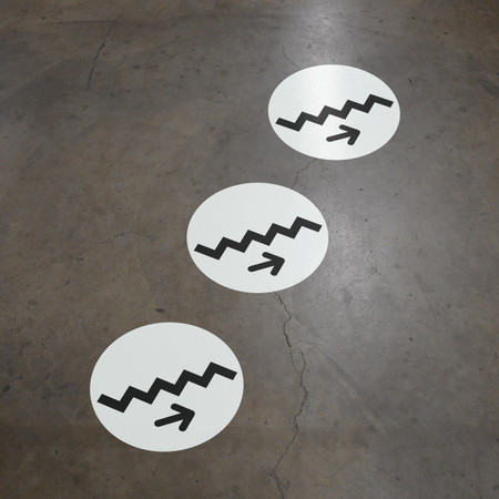 Stairs Arrow Up Wayfinding Floor Sign Dot | Creative Safety Supply