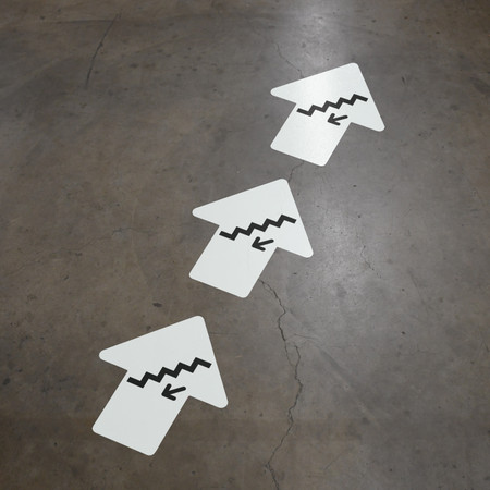 Stairs Arrow Down Wayfinding Floor Sign Arrows