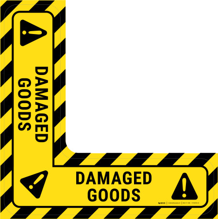 Damaged Goods - Floor Sign Corner