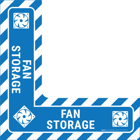Fan Storage - Floor Sign Corner