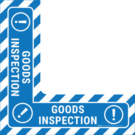 Goods Inspection - Floor Sign Corner