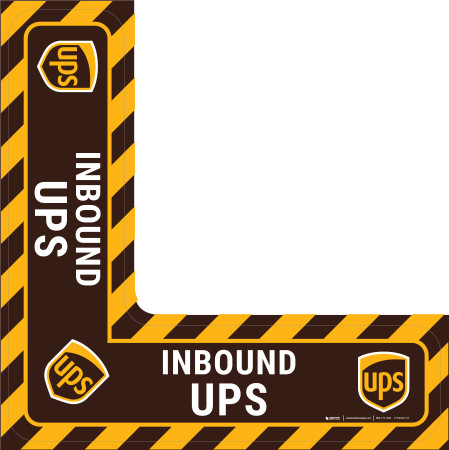 Inbound UPS - Floor Sign Corner