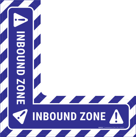 Inbound Zone - Floor Sign Corner