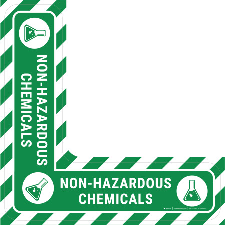 Non-hazardous Chemicals - Floor Sign Corner