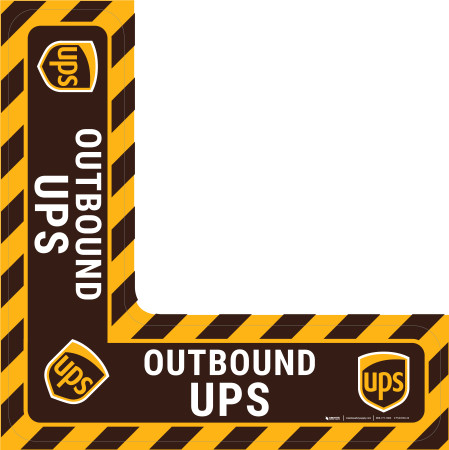 Outbound UPS - Floor Sign Corner