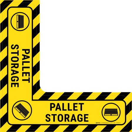Pallet Storage - Floor Sign Corner