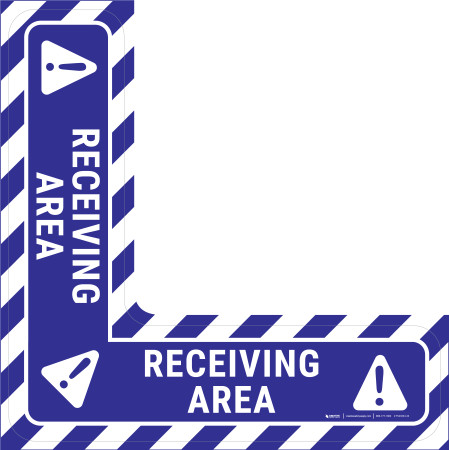 Receiving Area - Floor Sign Corner