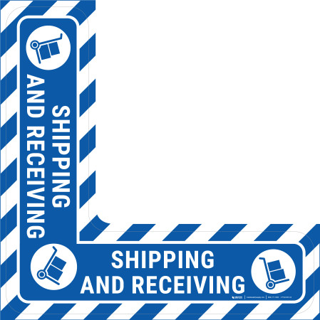 Shipping and Receiving - Floor Sign Corner