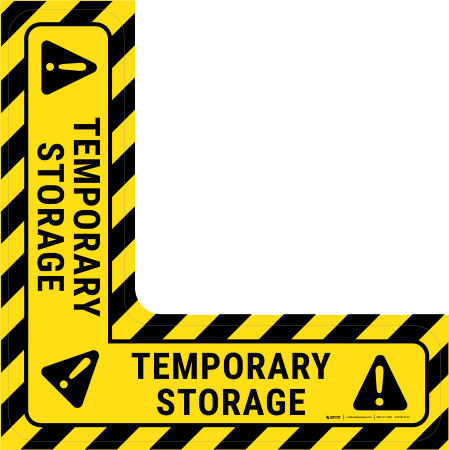 Temporary Storage - Floor Sign Corner