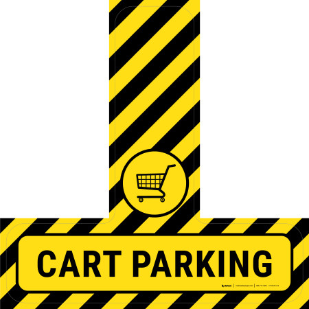 Cart Parking - Floor Sign T's