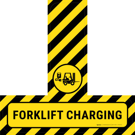 Forklift Charging - Floor Sign T's