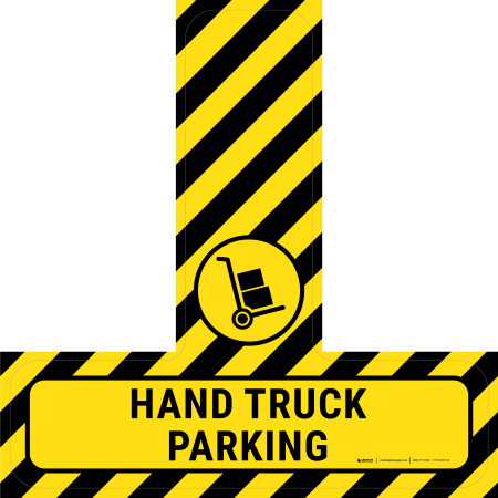 Hand truck Parking - Floor Sign T's