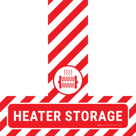 Heater Storage - Floor Sign T's