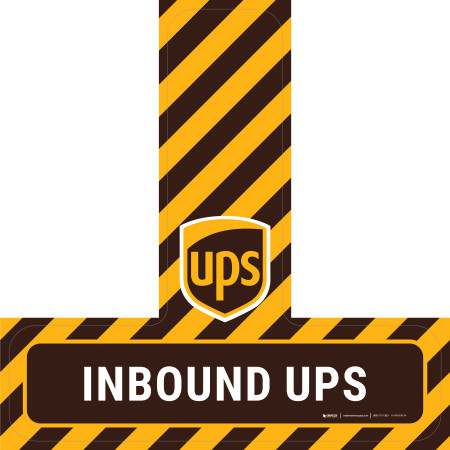 Inbound UPS - Floor Sign T's