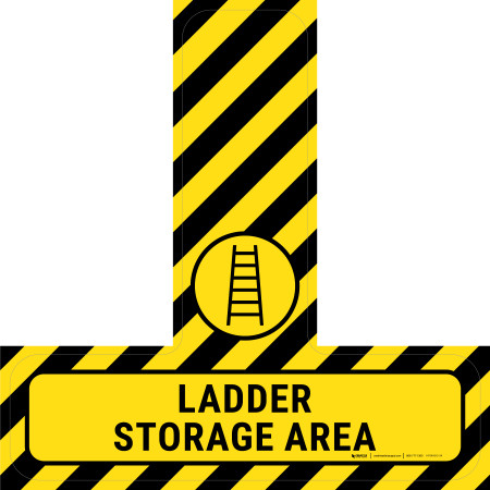 Ladder Storage Area - Floor Sign T's