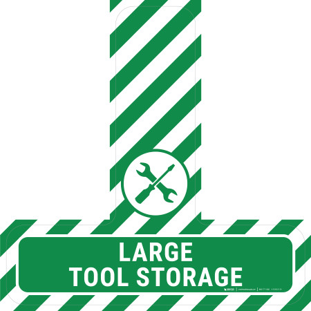 Large Tool Storage - Floor Sign T's