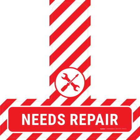 Needs Repair - Floor Sign T's