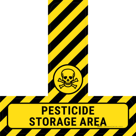 Pesticide Storage Area - Floor Sign T's | Creative Safety Supply