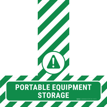 Portable Equipment Storage - Floor Sign T's