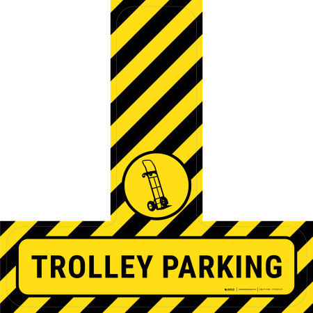 Trolley Parking - Floor Sign T's