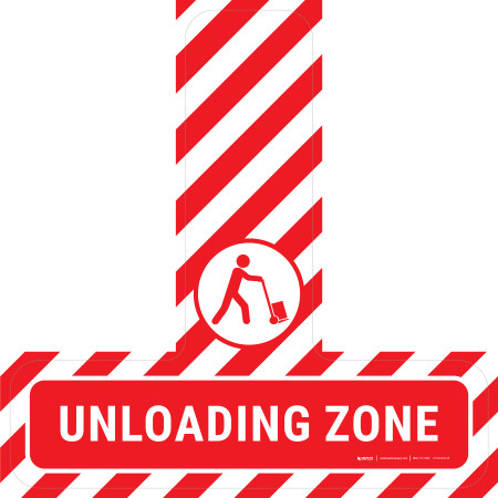 Unloading Zone - Floor Sign T's