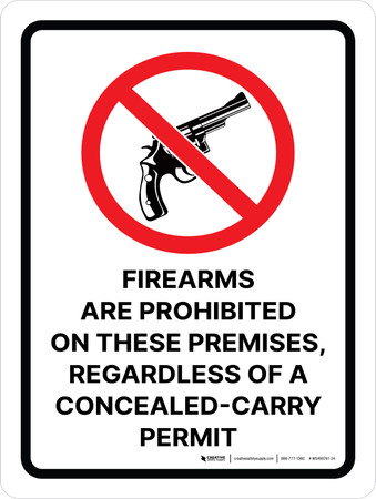 Firearms Are Prohibited On These Premises Regardless Of A Concealed ...