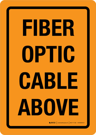 Fiber Optic Cable Above Portrait - Wall Sign