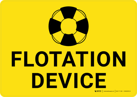 Flotation Device Landscape - Wall Sign