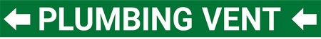 Pre-Printed Plumbing Vent Pipe Marking Labels