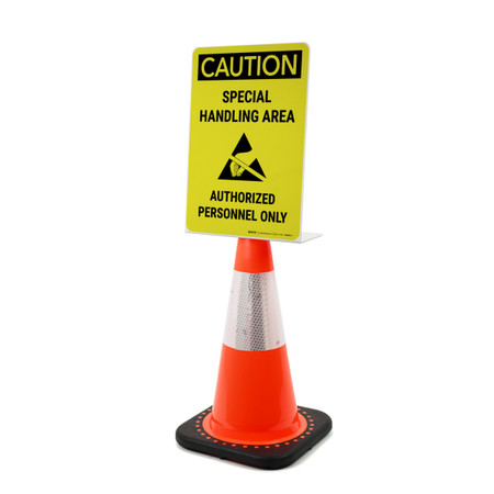 Caution: Special Handling Area with Icon - Authorized Personnel Only ...