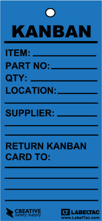 Blue Kanban Tags | Creative Safety Supply