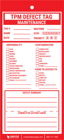 TPM Defect Tag | Creative Safety Supply