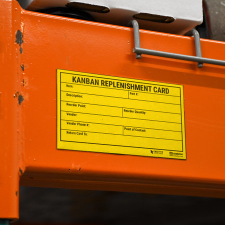 Magnetic Kanban Replenishment Card - Landscape | Creative Safety Supply